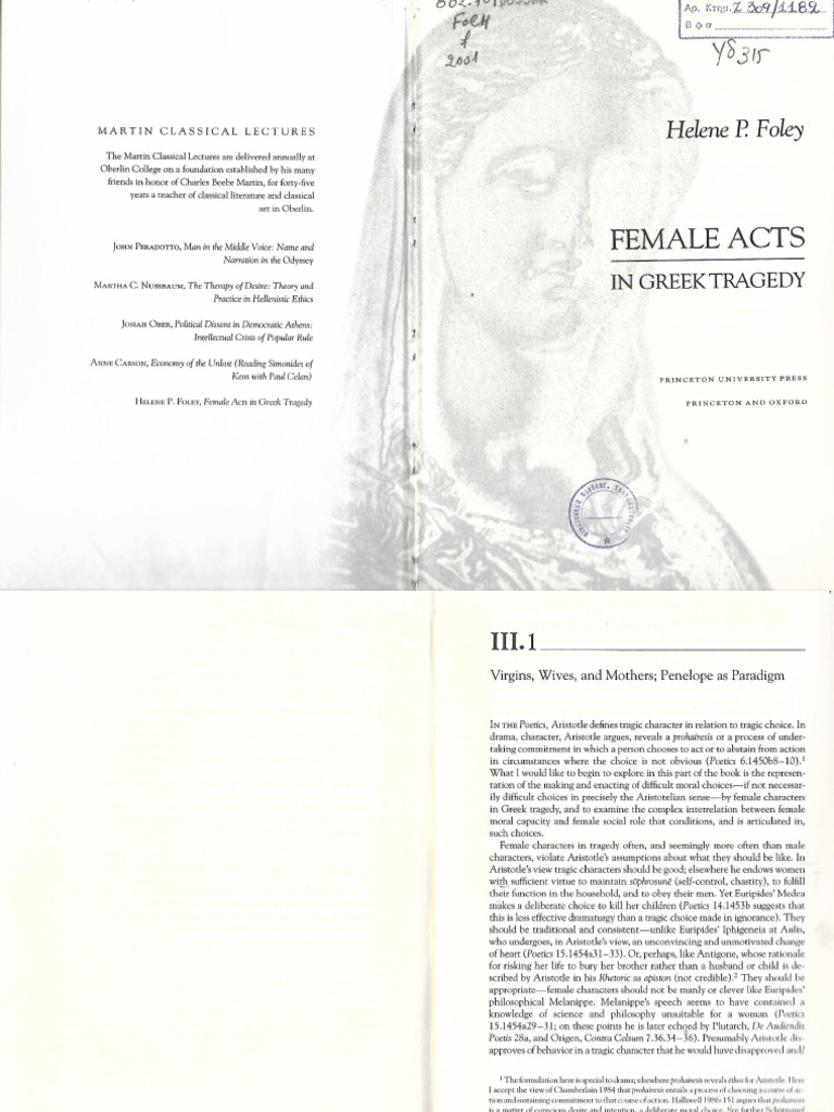 20b Foley, Female Acts (Women As Moral Agents) | PDF