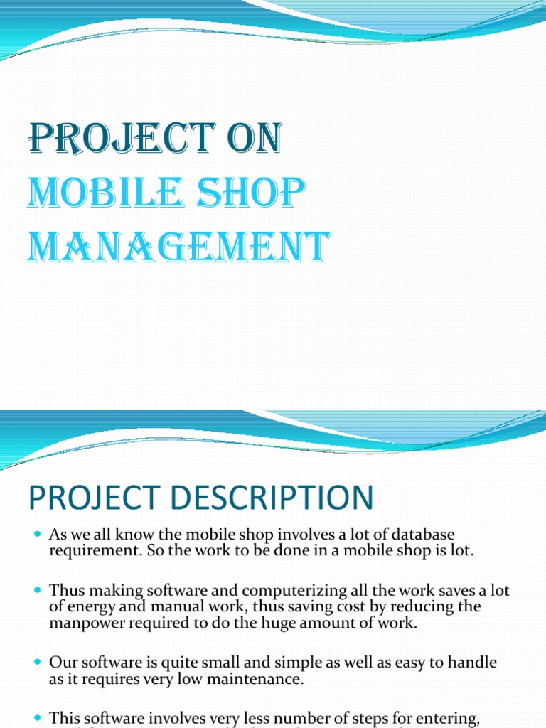 Mobile Shop Management Software Project | PDF | Icon (Computing) | Software