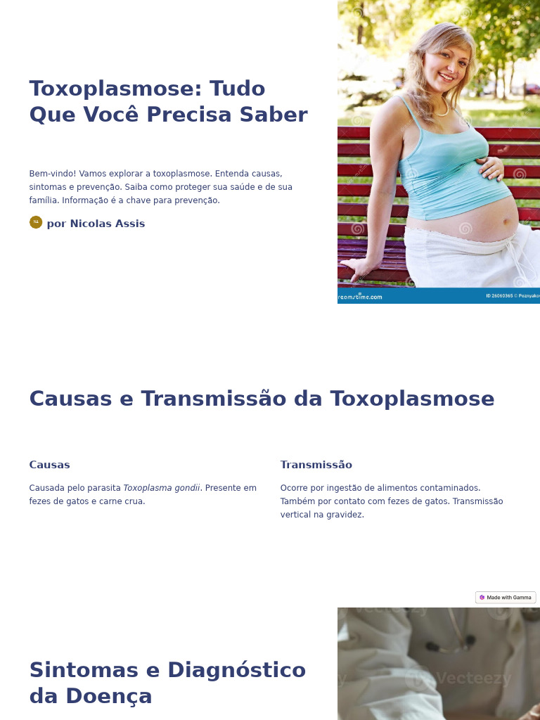 Toxoplasmose: Sintomas e Prevenção | PDF