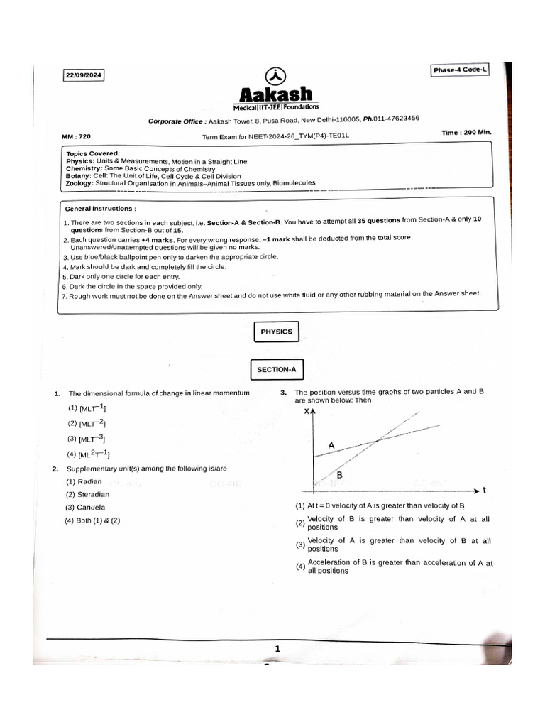 Motion in Straight Line | PDF