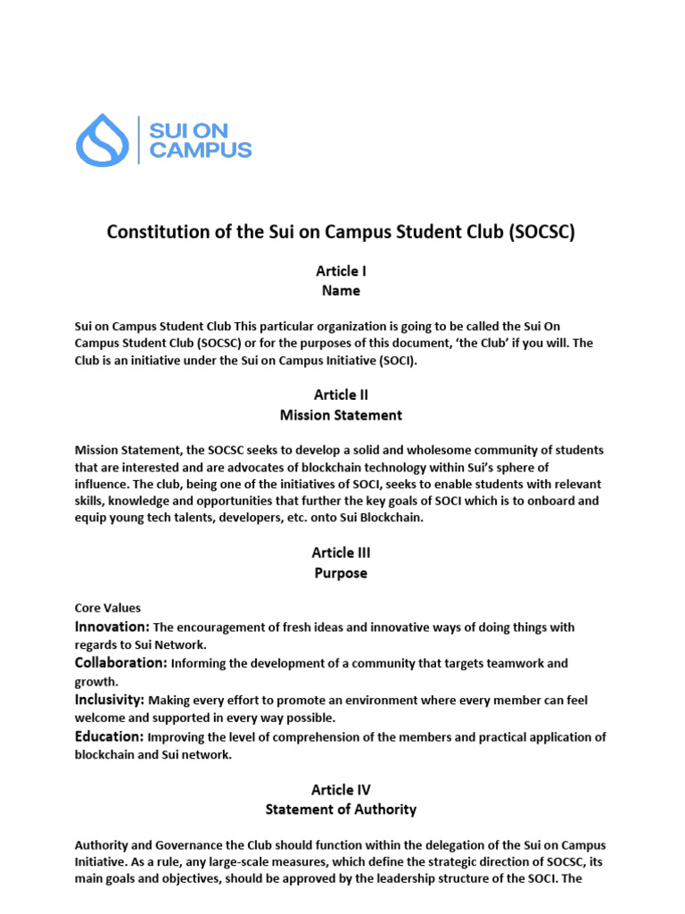 SOCSC - Constitution Reviewed | PDF | Supermajority | Social Media