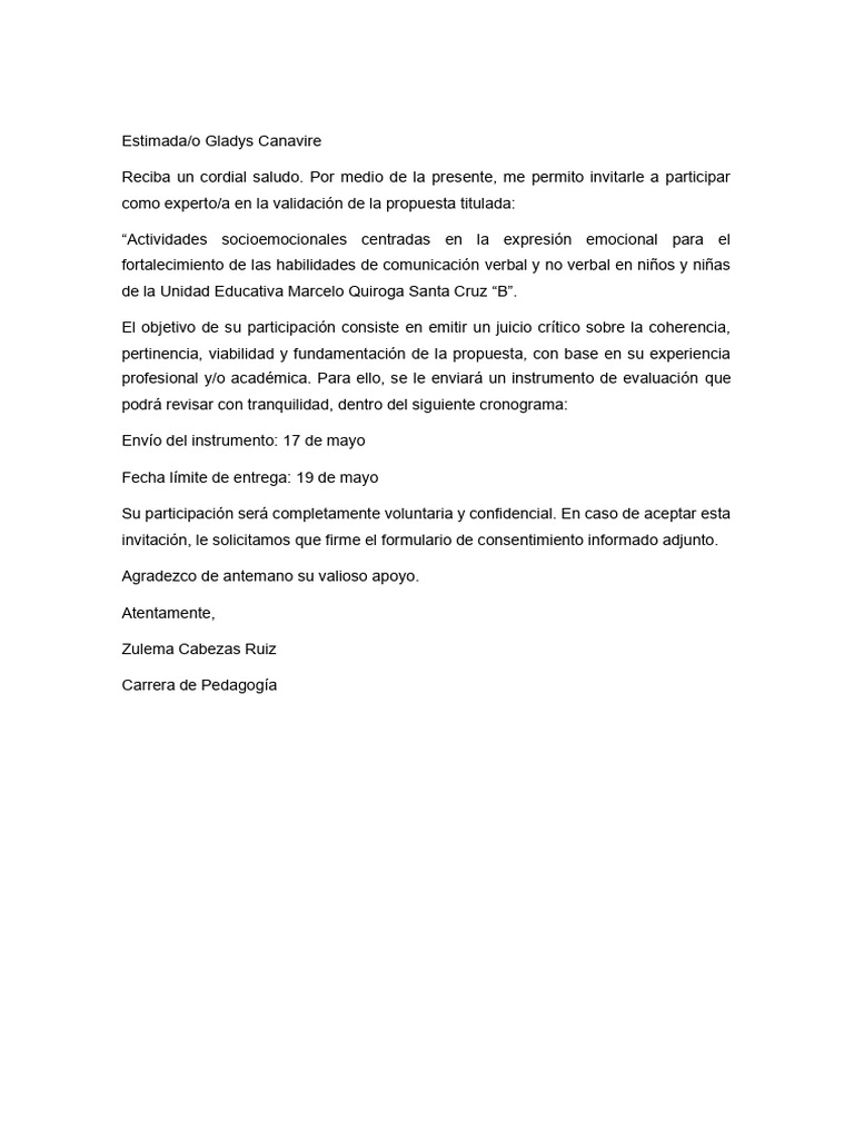 Carta 1 | PDF