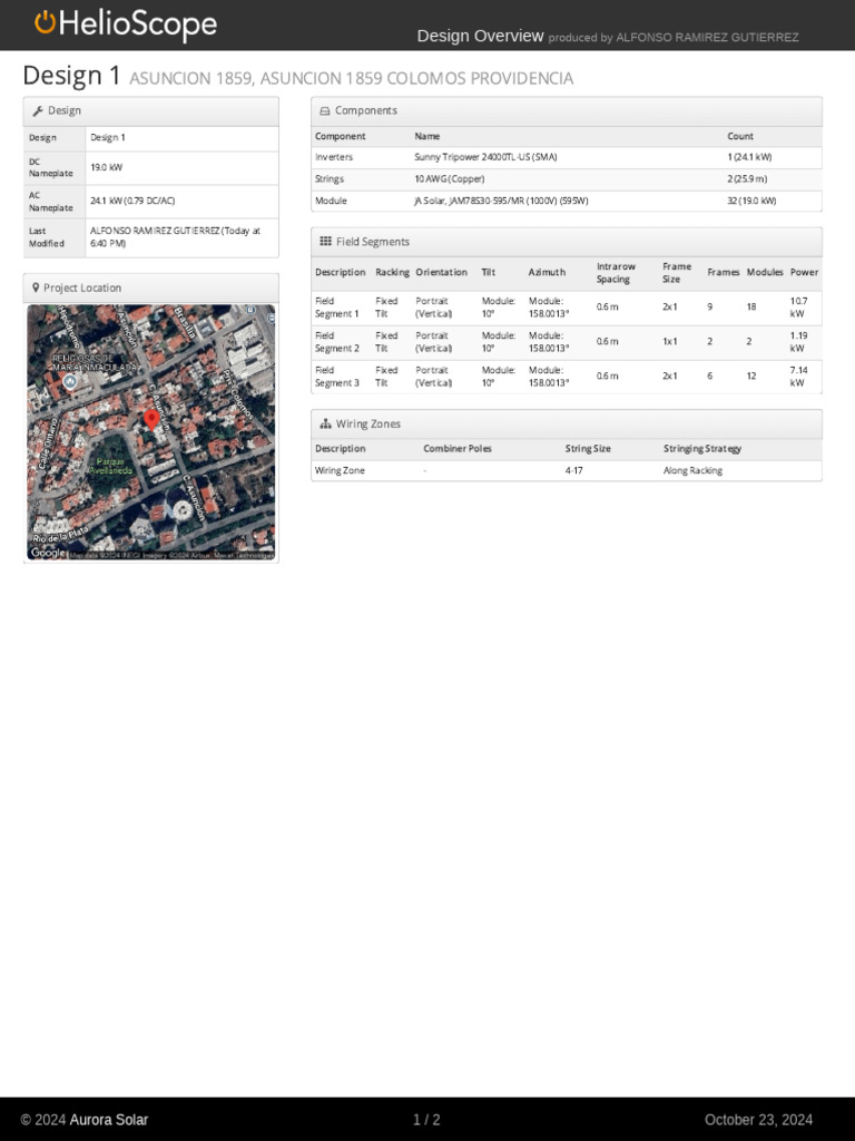 Helioscope Design 8867622 Summary | PDF | Electrical Engineering ...