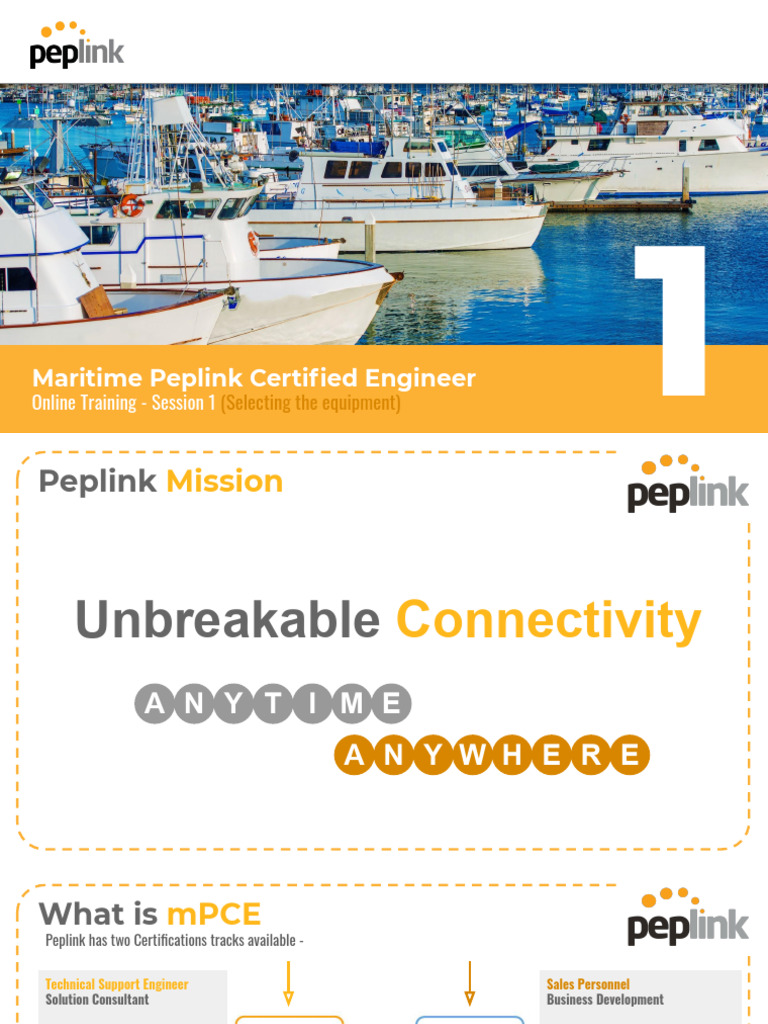(MPCE Note - Session 1) Maritime Peplink Certified Engineer - Selecting The Equipment | PDF | Wi ...