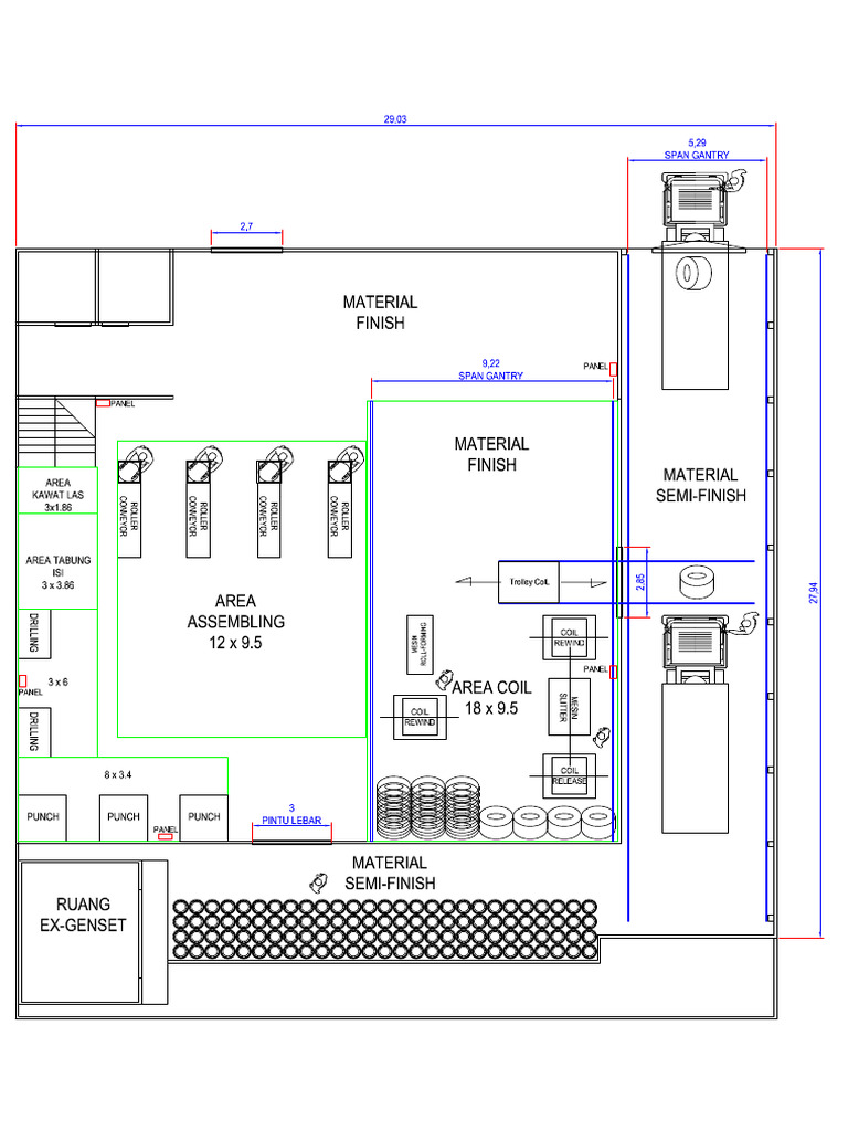 Denah Workshop Model | PDF