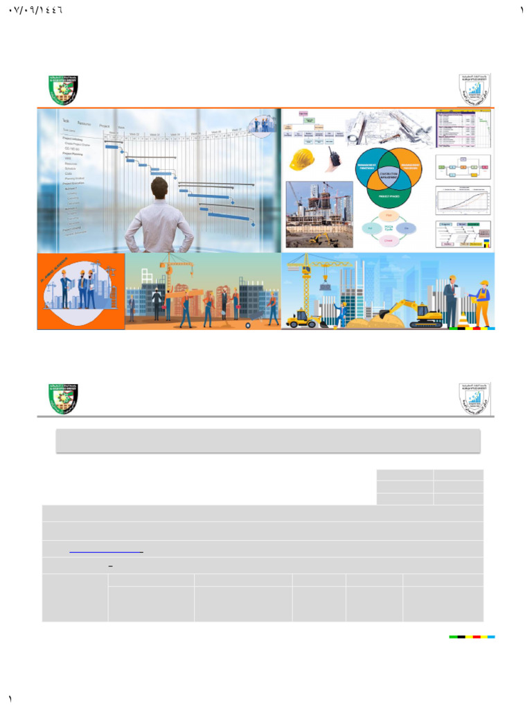 Construction Management Course Overview | PDF | Project Management ...