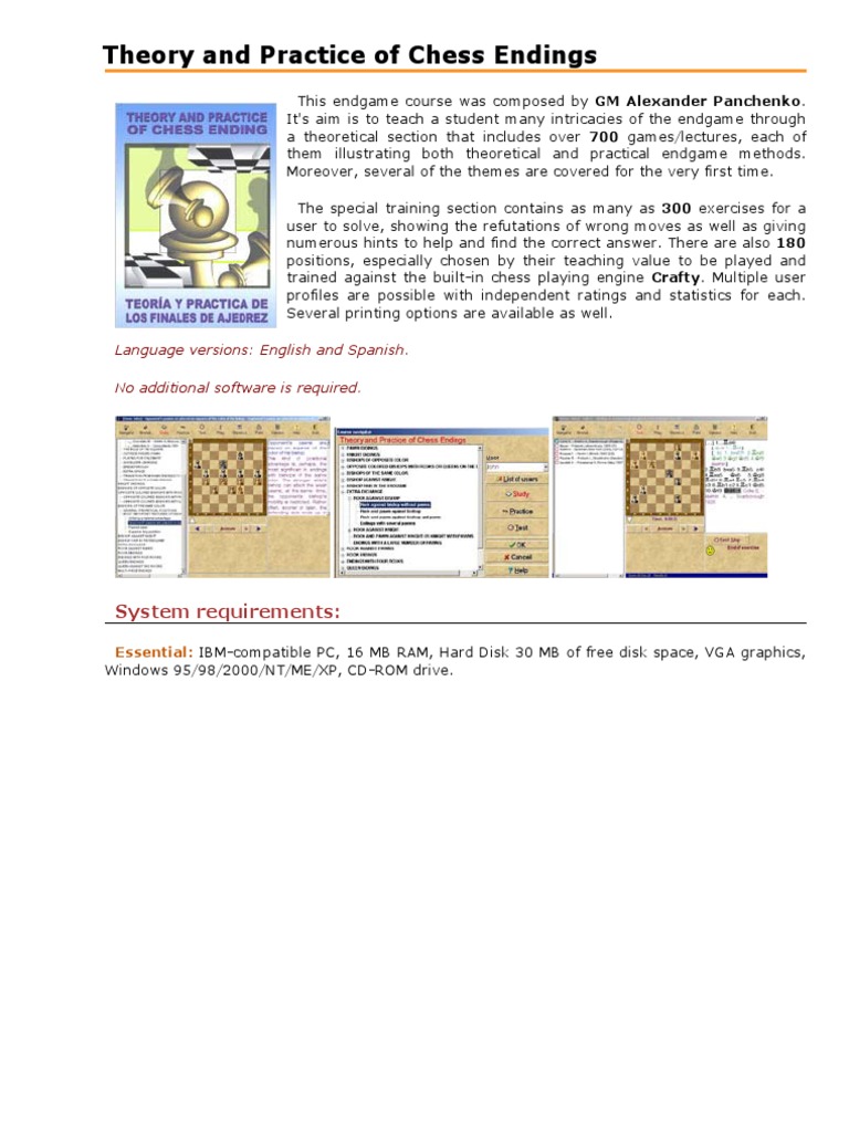 Alexander Panchenko - Theory and Practice of Chess Endings Convekta ...