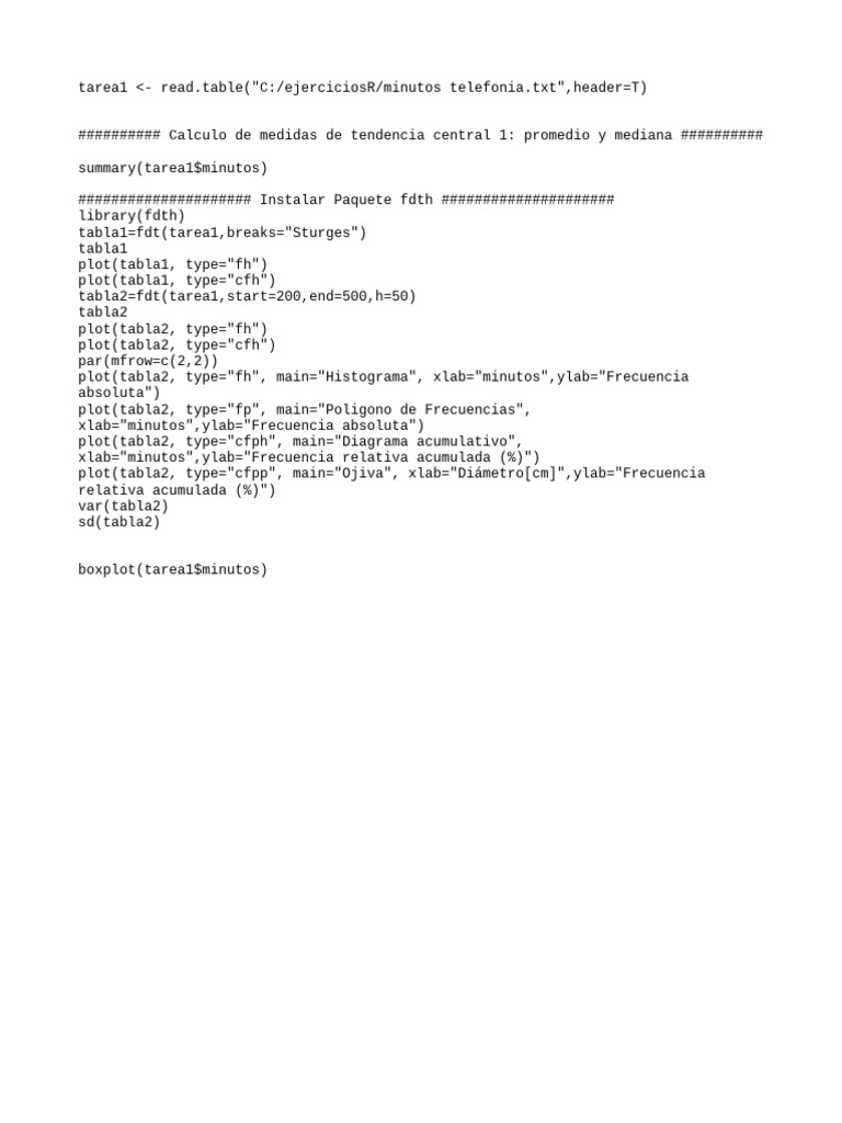 Ejercicios Tabulaciones y Gráficos | PDF