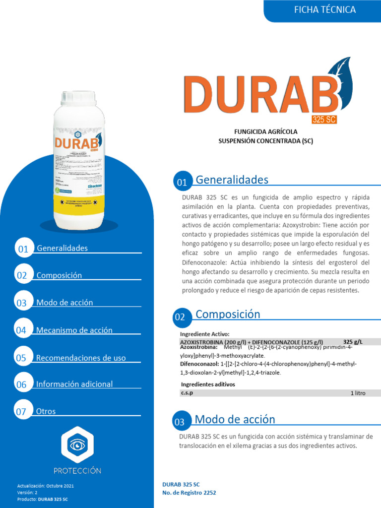 Durab 325 SC | PDF | Pesticida | Agua