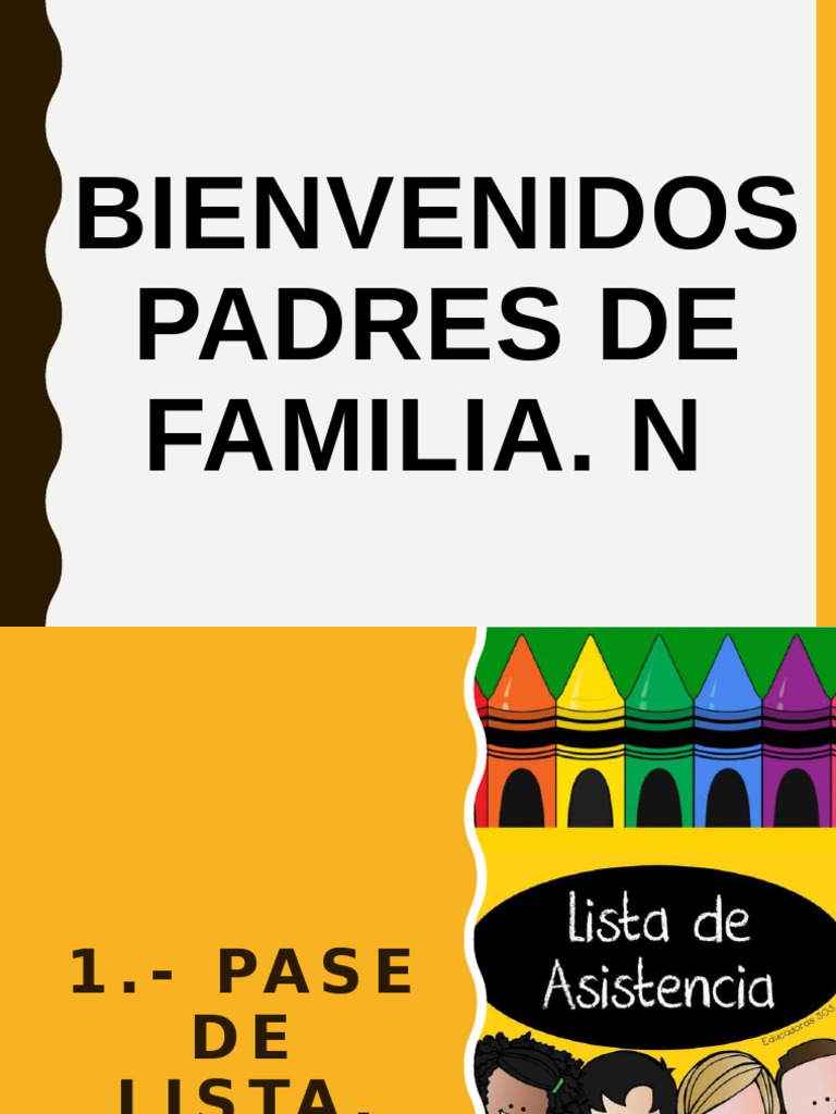Presentacion de Reunion de Padres de Famil | PDF