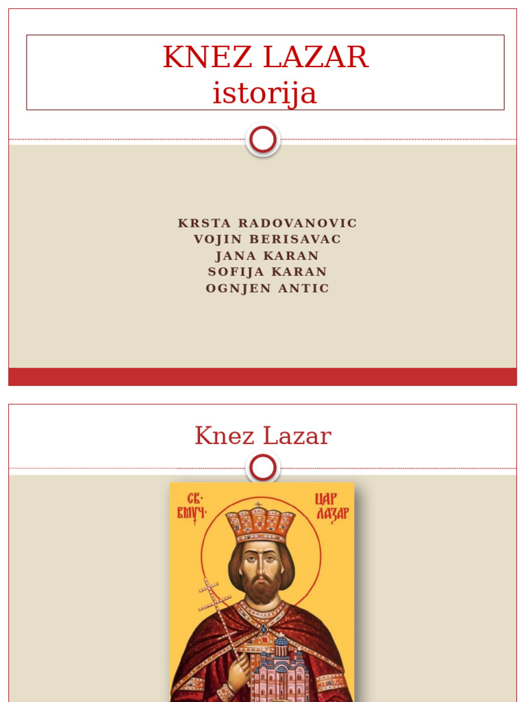 Knez Lazar | PDF