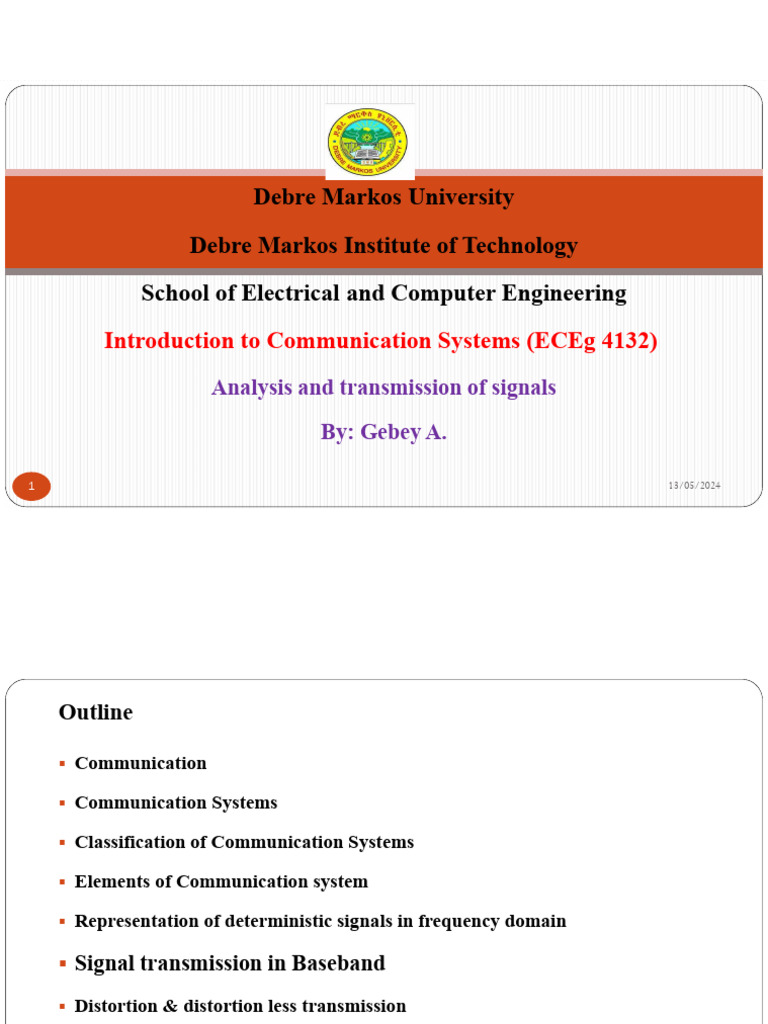 Ch-1 Introduction To Communication Systems | PDF | Radio Propagation ...