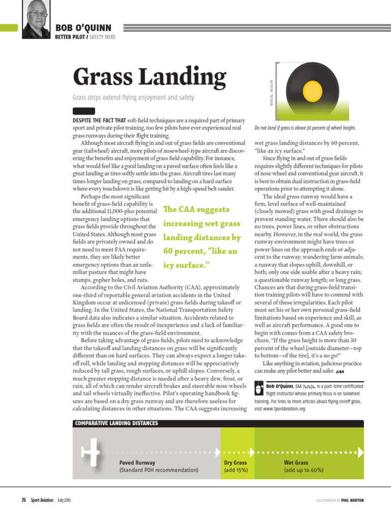 Grass Landings | PDF | Runway | Aircraft