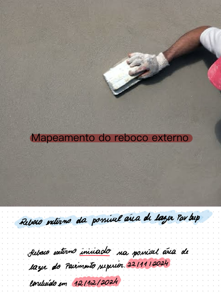 Mapeamento Reboco Externo 2 | PDF