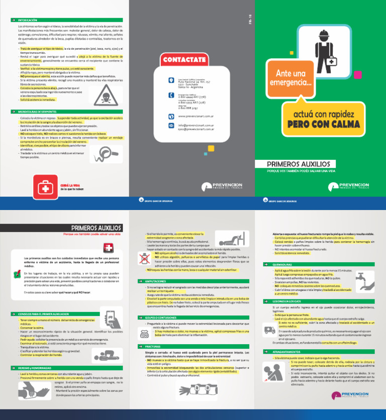 FOLLETO-RIESGO-PRIMEROS - AUXILIOS-vec | PDF