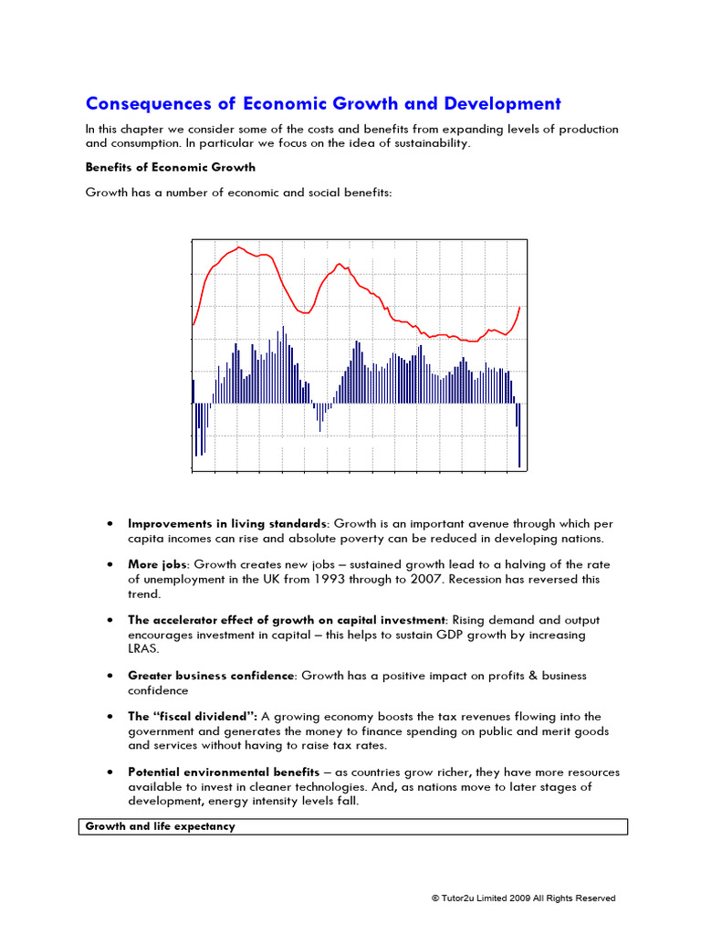 Economic Growth: Benefits and Risks | PDF | Economic Growth | Gross ...