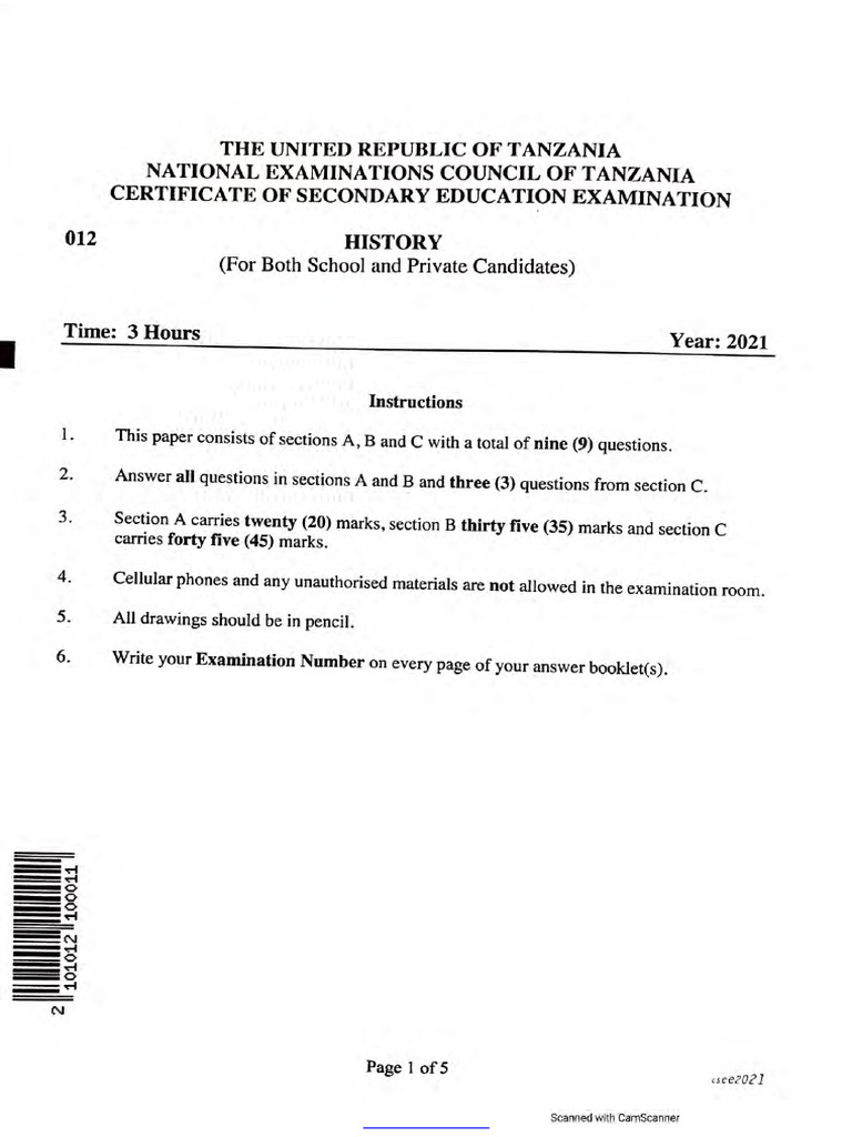 History F4 2021 | PDF