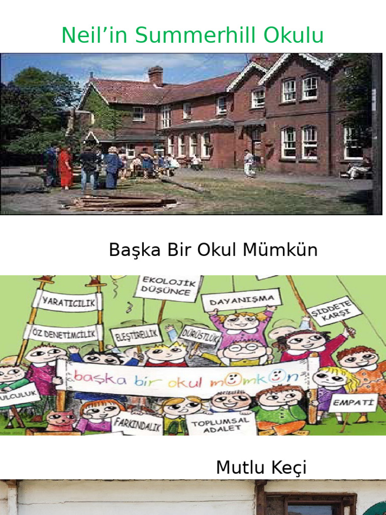 Neill - in Summerhill Özgürlük Okulu-Şermin - 1 | PDF
