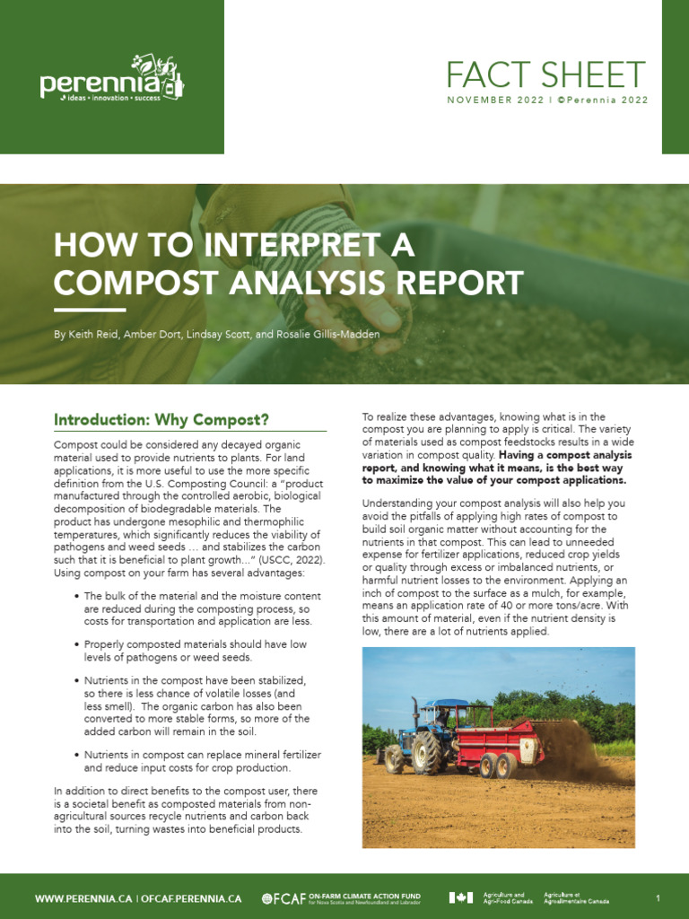 How To Interpret A Compost Analysis Report | PDF | Compost | Soil