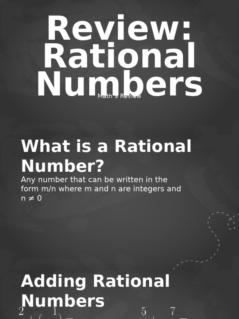 Rational Numbers Review | PDF