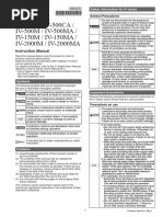 PC Software For IV3/IV2/IV Series Instruction Manual: Important ...