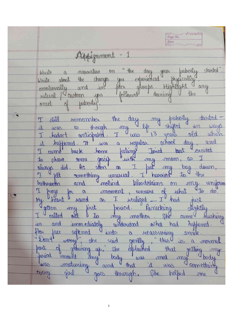 Priya (Assignment-1), BSC P Home Sci | PDF