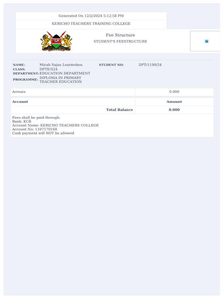 FeeStructure - 12 - 2 - 2024 2 - 12 - 58 PM | PDF