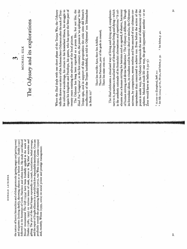 Anna Sharpee - Critical Essay - Silk - The Odyssey and Its Explorations ...
