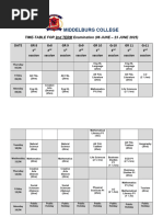 Final June Timetable 2025 | PDF | Science | Languages Of Africa