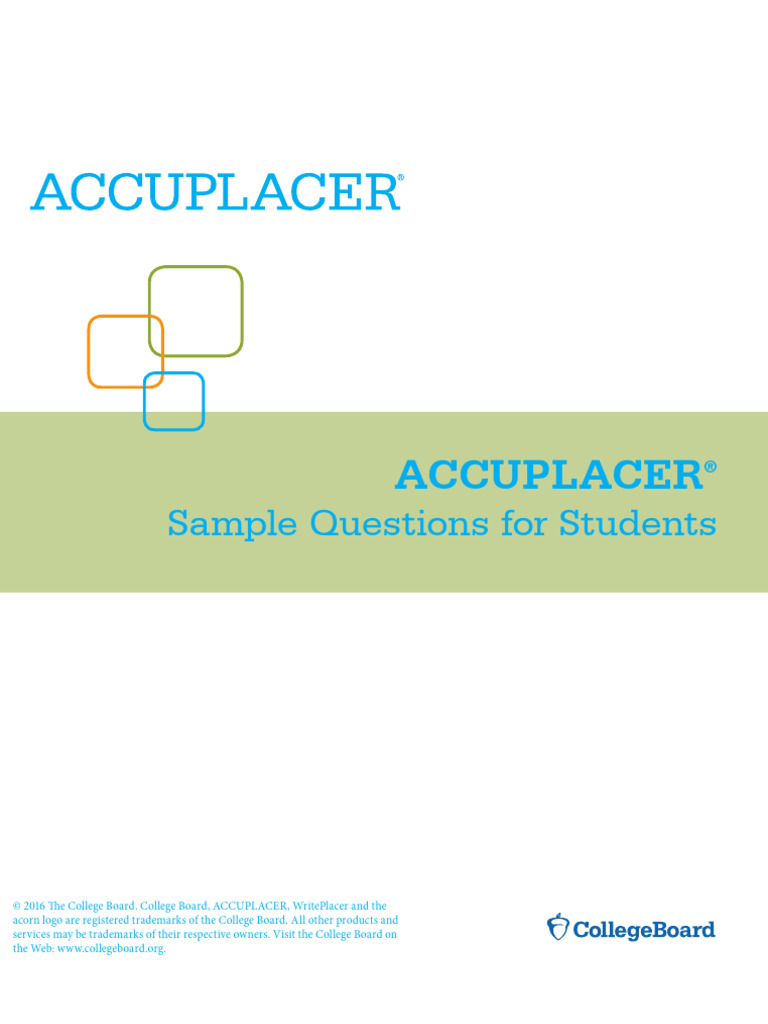 Accuplacer ESL Placement Test Sample Questions | PDF | Peanuts | Adverb