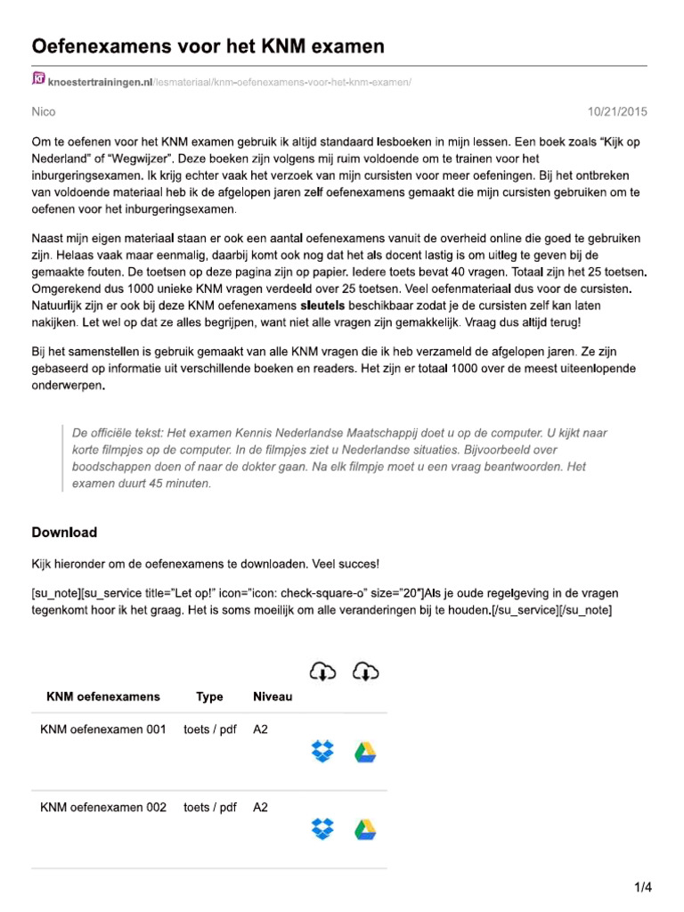 Oefenexamens KNM | PDF