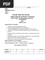 A-Level Biology Scenario Questions | PDF | Tissue (Biology) | Heart