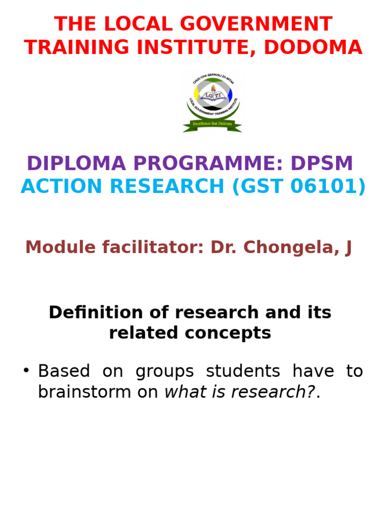 Action Research PPT DPSM 2022.23 Student | PDF | Quantitative Research | Sampling (Statistics)