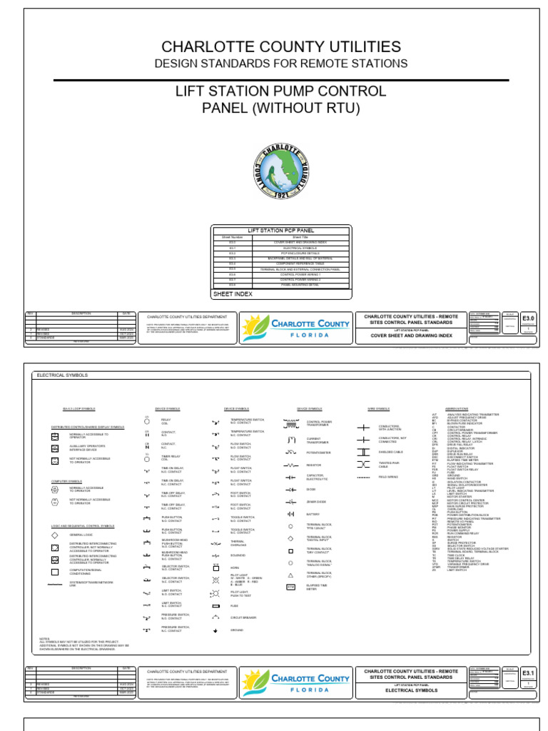 Charlotte County Lift Station Standards | PDF | Relay | Switch