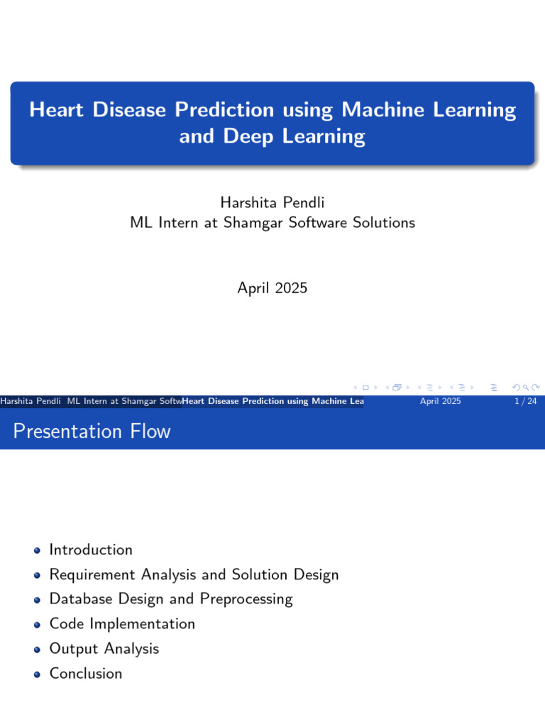 Shamgar Software Solutions Heart Disease Prediction | PDF | Machine Learning | Deep Learning