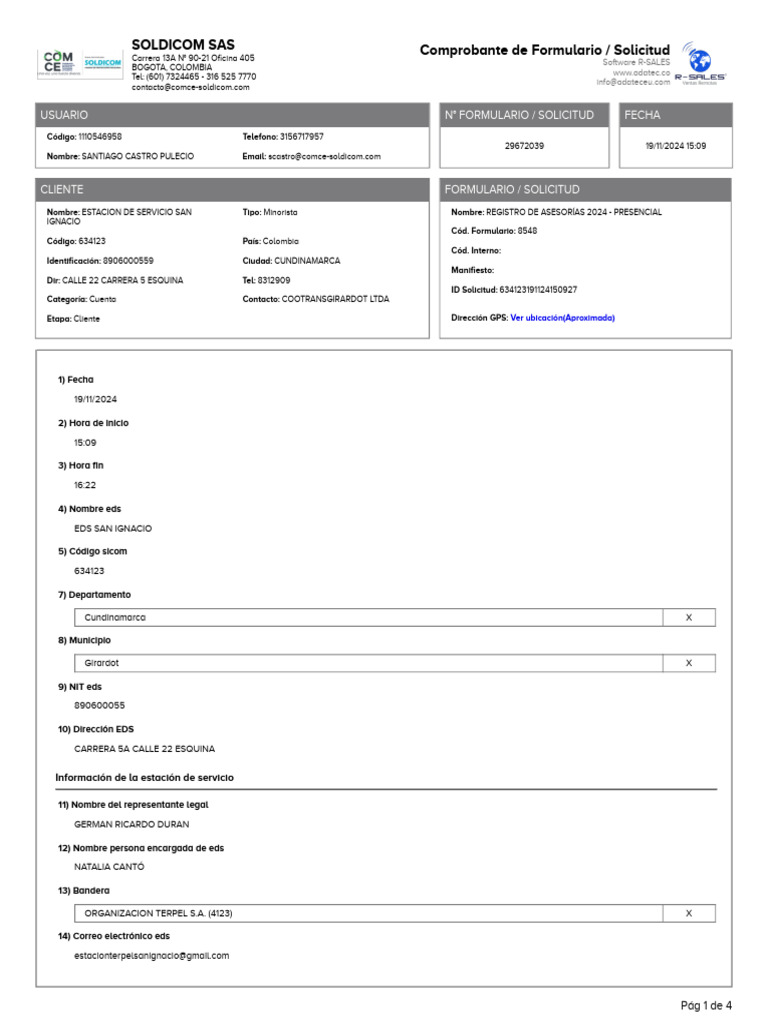 Informe Rsales Eds San Ignacio | PDF | Informática