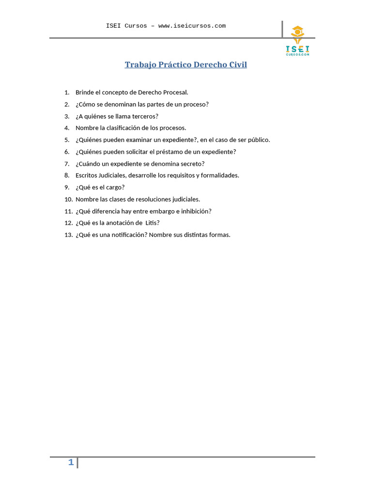 2.Tp Tema II Derecho Civil | PDF