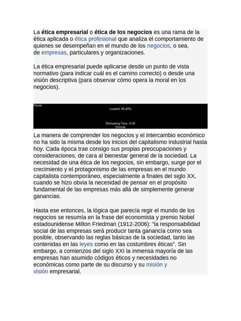 Etica | PDF | Ética de negocios | Business