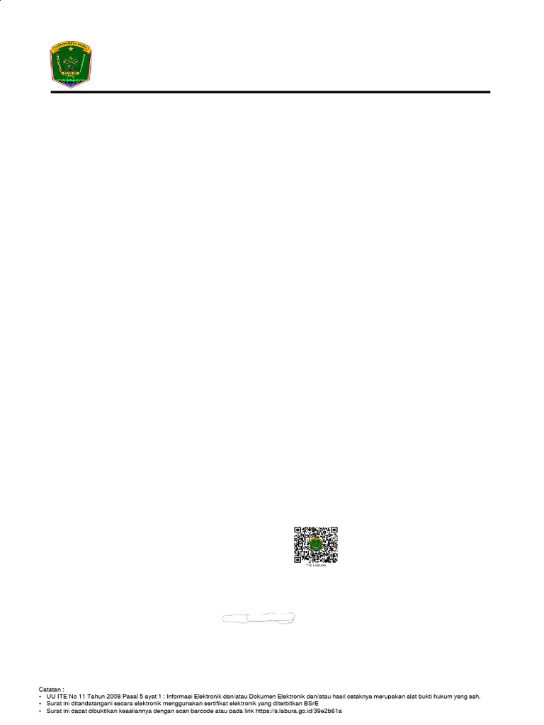 (DISDIK LABURA) Pemberitahuan Batas Cut Off Dapodik 2025 | PDF