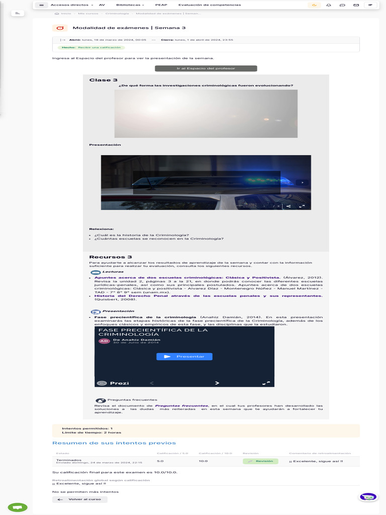 AB024_2_0403_L1CC101 Modalidad de exámenes Sem… | PDF