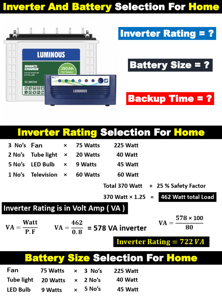 Inverter Selection | PDF