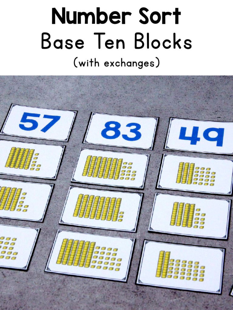 Base Ten Number Sort Activity | PDF | Digital Millennium Copyright Act ...