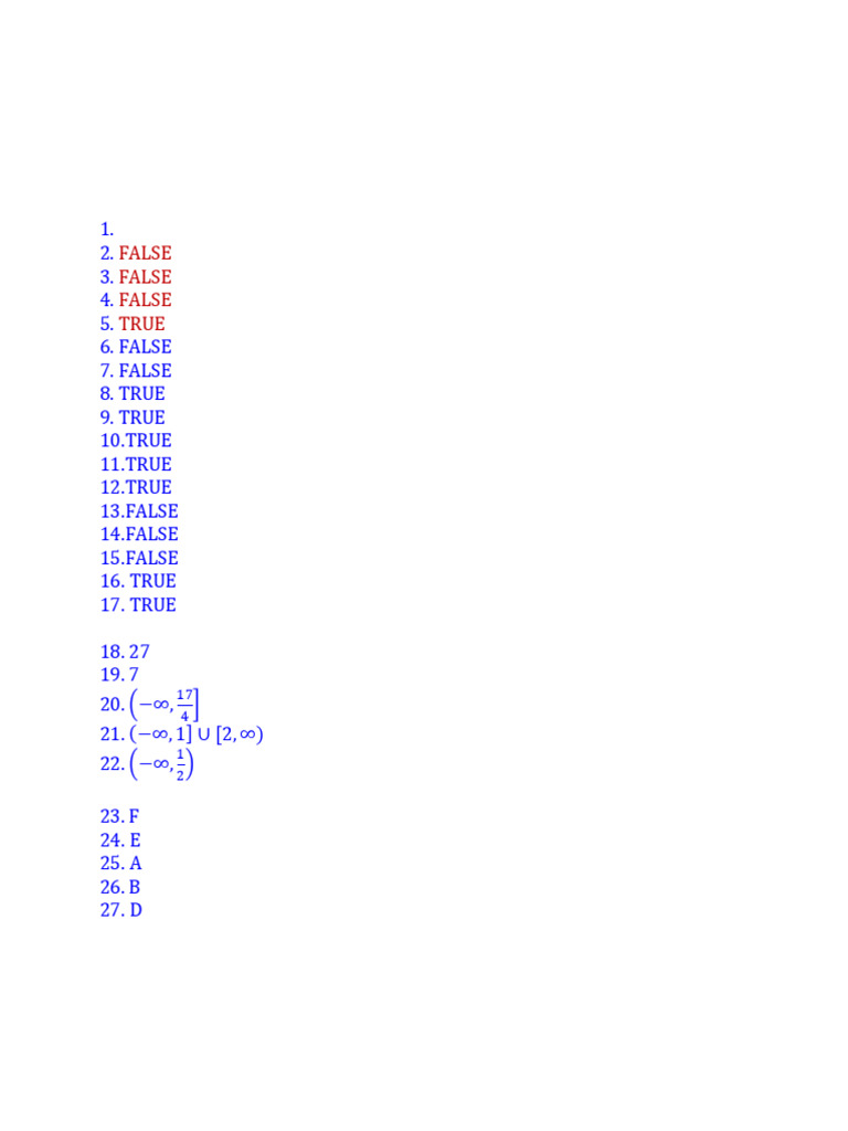 ANSWERS1 (Autosaved) 11 | PDF