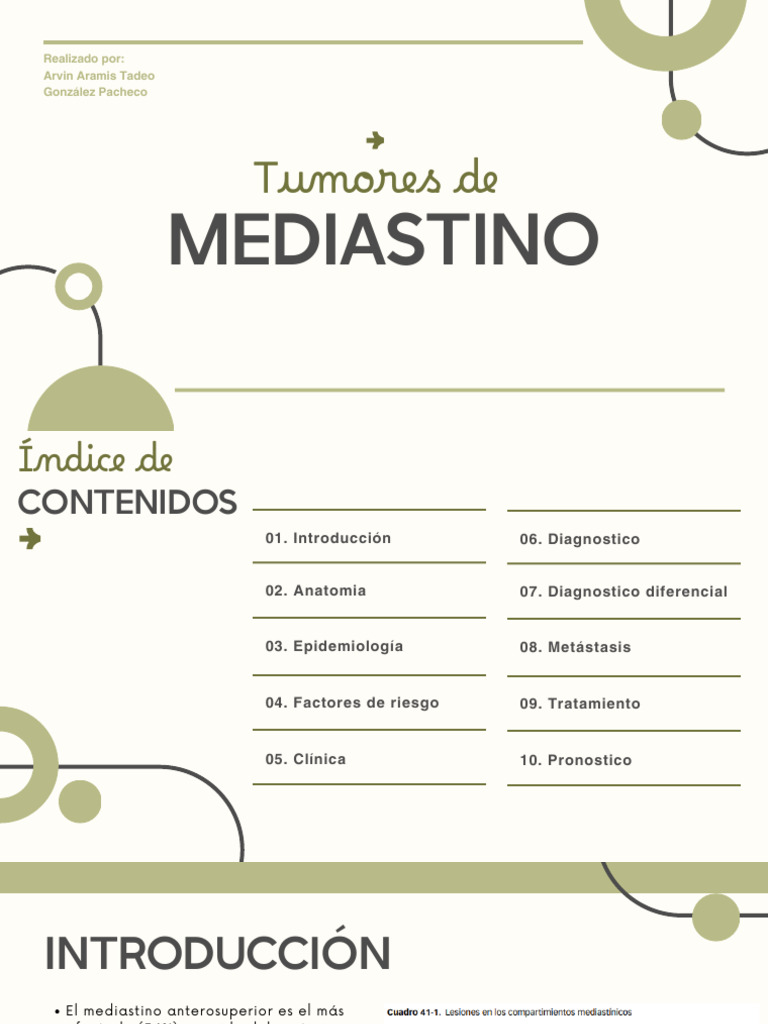Tumores Del Mediastino Con Mapa | PDF | Linfoma | Neoplasias