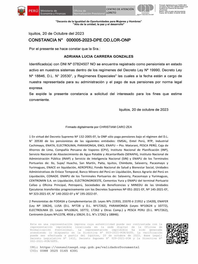 Carrera Gonzales | PDF