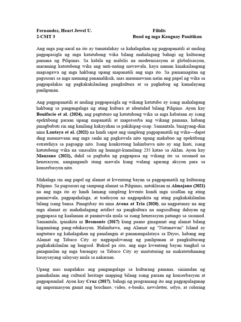 Activity 3 Fernandez Buod | PDF