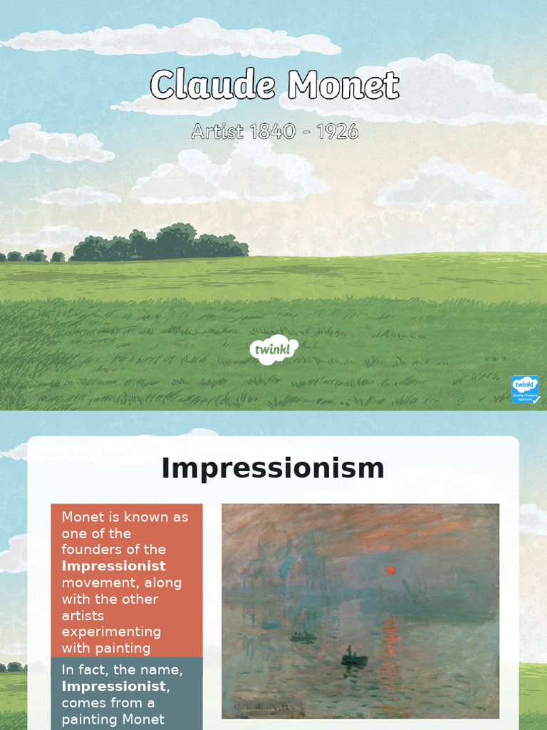 Topic Claude Monet Artist | PDF