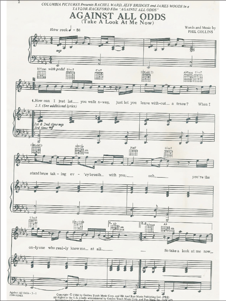 Phil Collins - Against All Odds | PDF