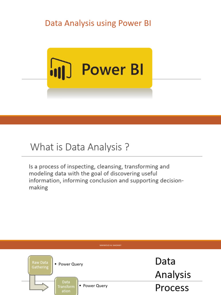 Data Analysis Using Power BI Handouts | PDF | Data | Financial Accounting