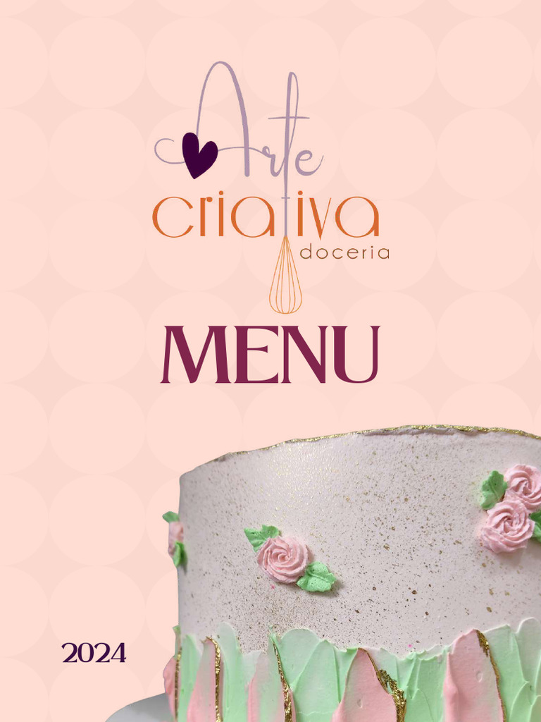 Menu de Bolos e Doces 2024 | PDF | Chocolate | Alimentos